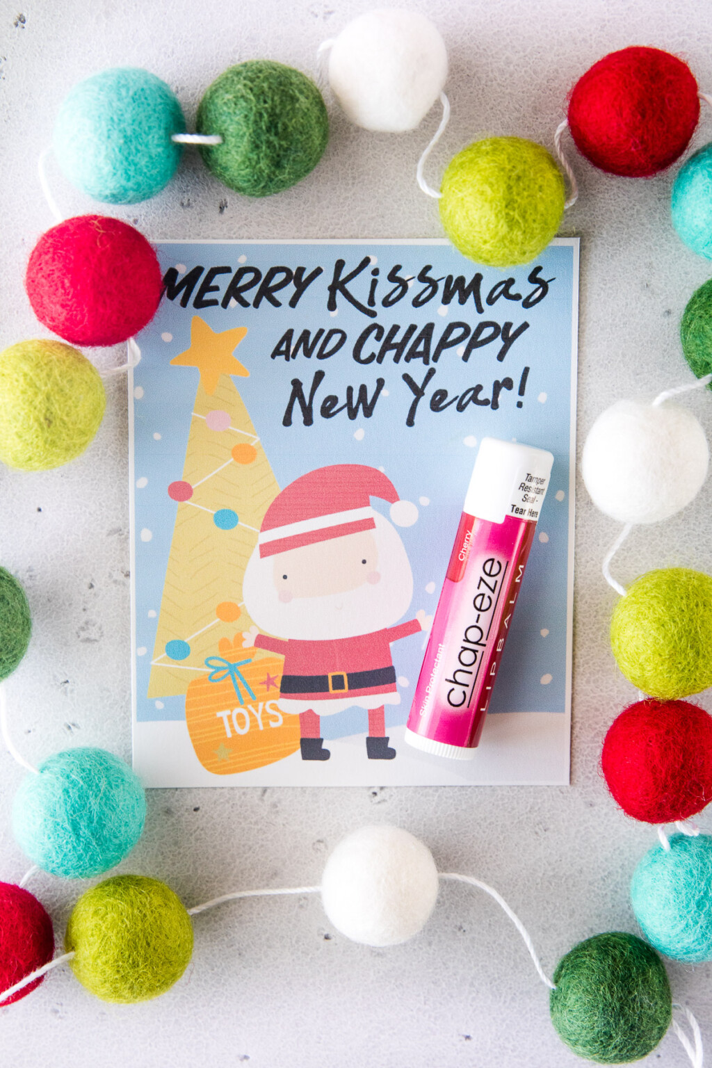 Merry Kissmas Chapstick & Chappy New Year - Chapstick Gift Idea! - Kids ...