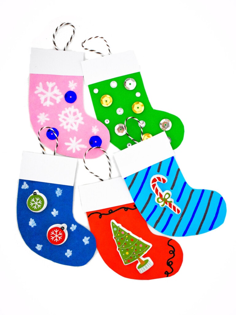 Christmas Stocking Ornaments - Kids Activity Zone