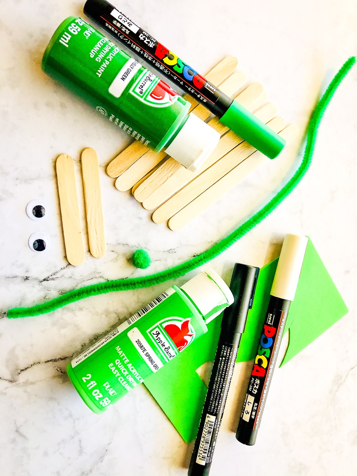 Grinch Popsicle Stick Craft - Kids Activity Zone