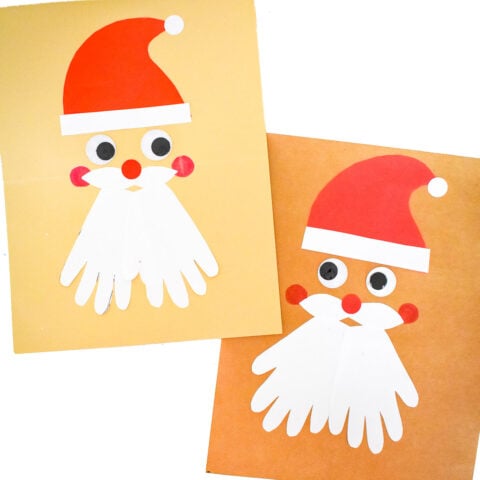 Handprint Santa Claus - Easy Kid Craft! - Kids Activity Zone