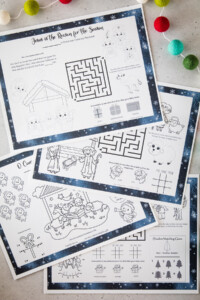 Nativity Christmas Activity Placemats - Free Printable! - Kids Activity ...