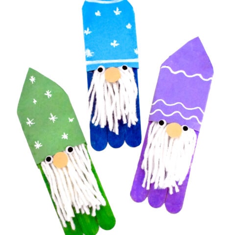 Popsicle Stick Gnome Craft - Kids Activity Zone