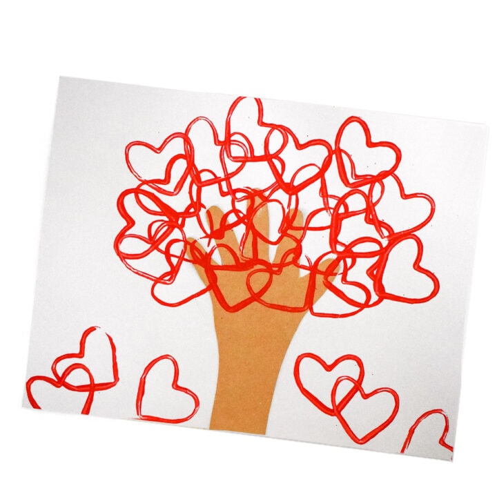 Handprint Heart Tree Craft - Valentine's Craft! - Kids Activity Zone