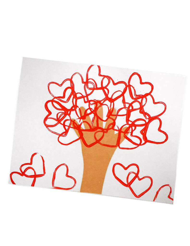 Handprint Heart Tree Craft - Valentine's Craft! - Kids Activity Zone