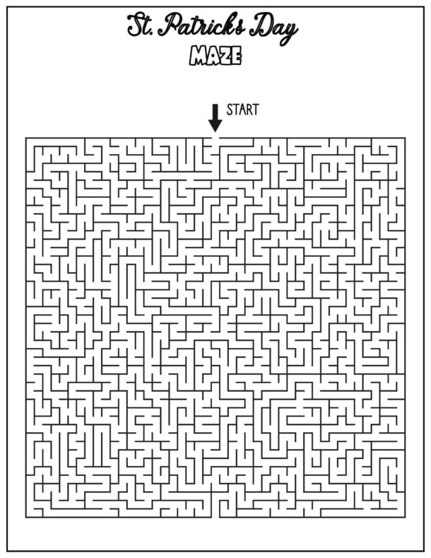 St. Patrick's Day Activities Printable - Kids Activity Zone