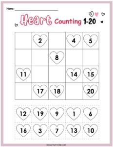 Valentine's Day Math Packet - {Preschool & Kindergarten} - Kids ...