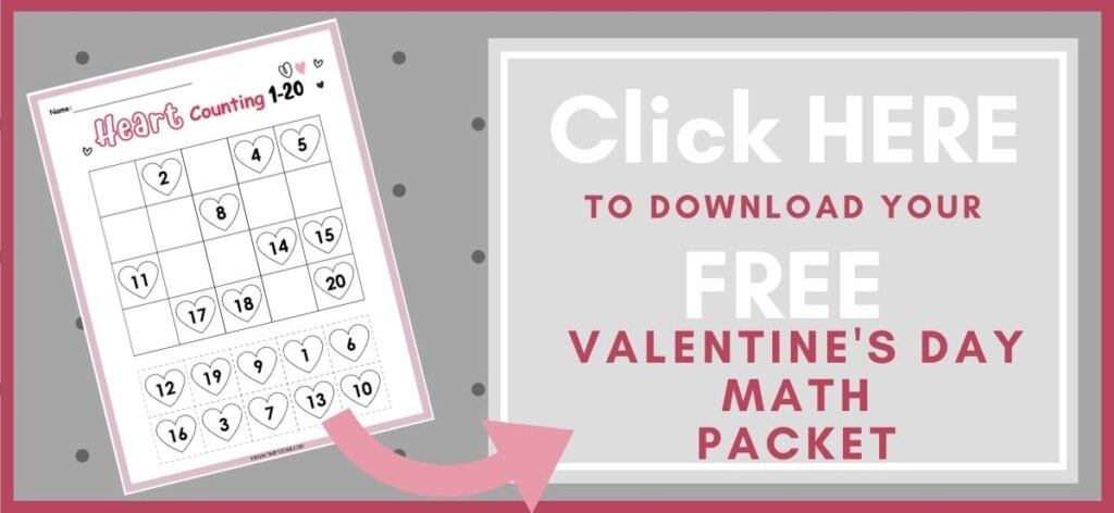 Valentine's Day Math Packet - {Preschool & Kindergarten} - Kids ...