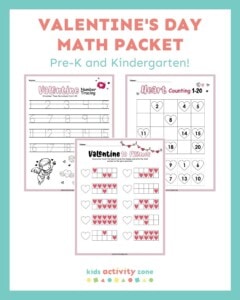 Valentine's Day Math Packet - {Preschool & Kindergarten} - Kids ...