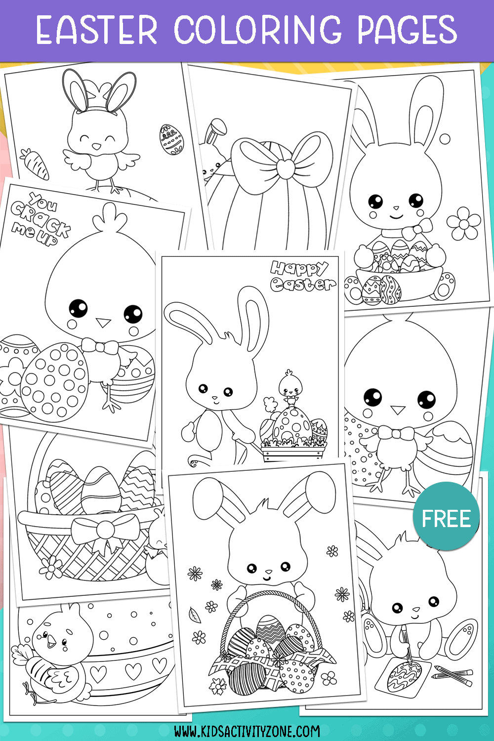 Easter Coloring Pages - Kids Activity Zone