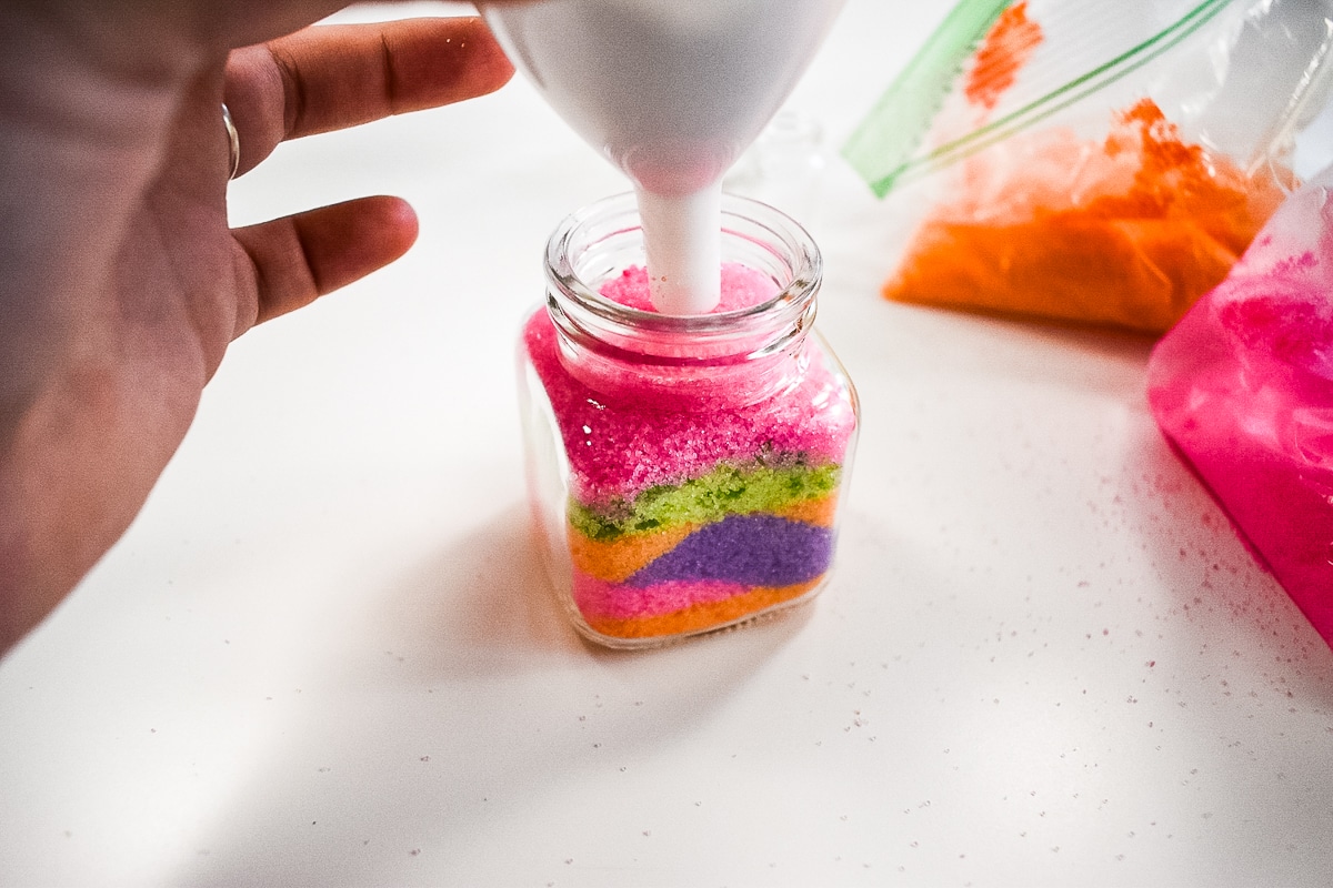 Colored Salt Jars - Kids Activity Zone