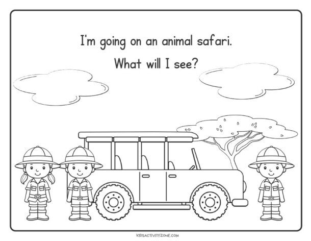 Safari Count and Trace Worksheets (Print & Go!) - Kids Activity Zone