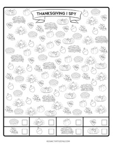 Thanksgiving I Spy - FREE Printable! - Kids Activity Zone