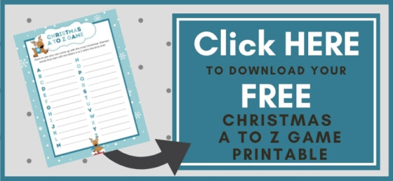 Christmas A to Z Game - Free Printable! - Kids Activity Zone