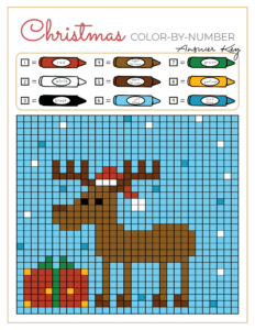 Christmas Color by Code - {Color by Number} - Kids Activity Zone