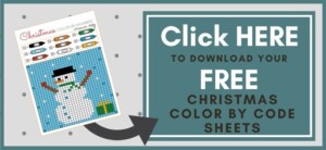 Christmas Color by Code - {Color by Number} - Kids Activity Zone