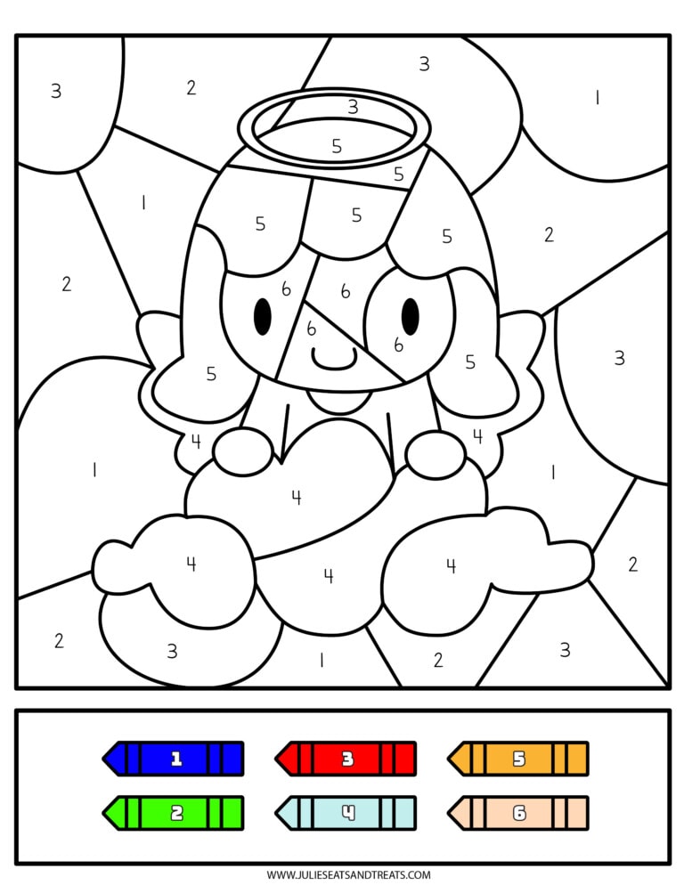 Christmas Nativity Color by Number - FREE! - Kids Activity Zone