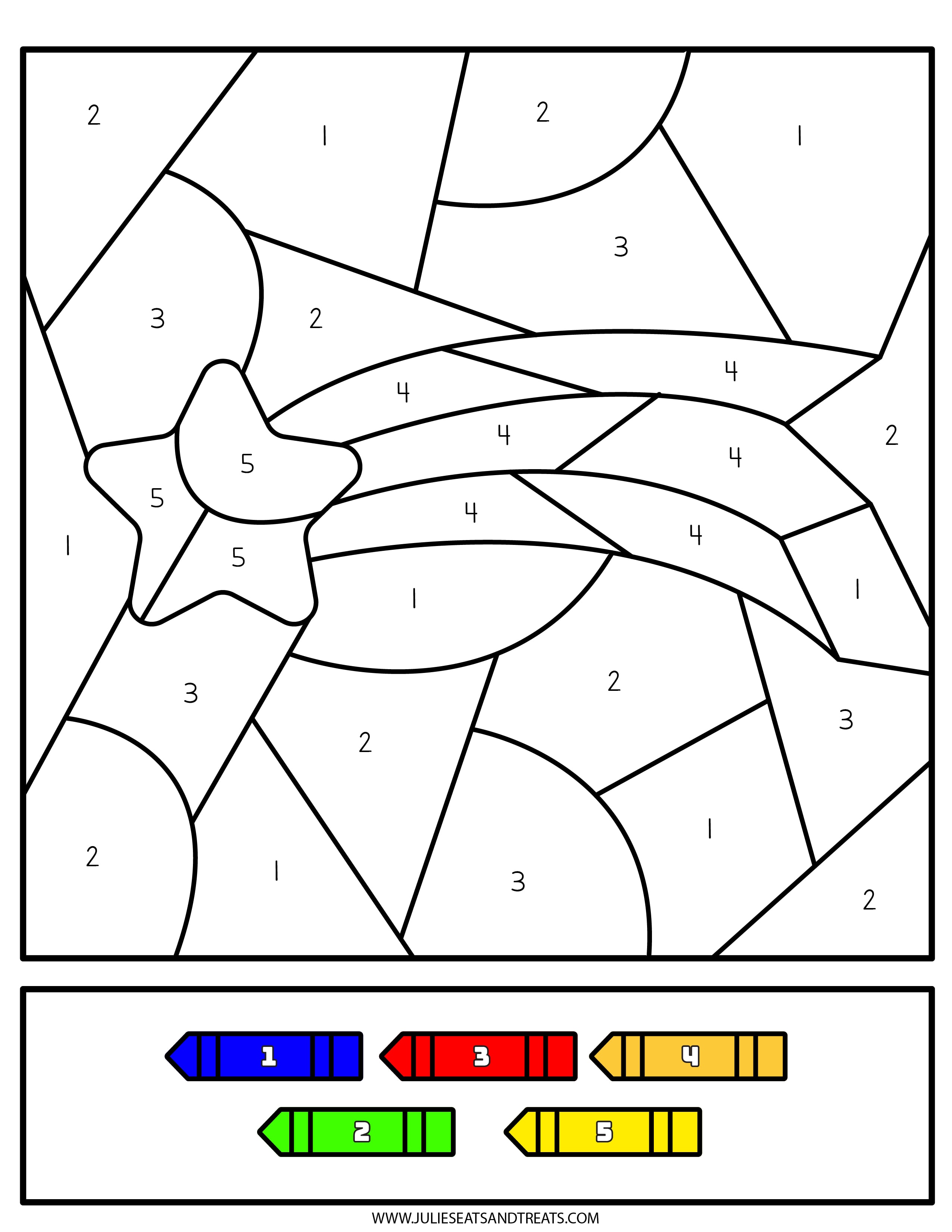 Christmas Nativity Color by Number - FREE! - Kids Activity Zone