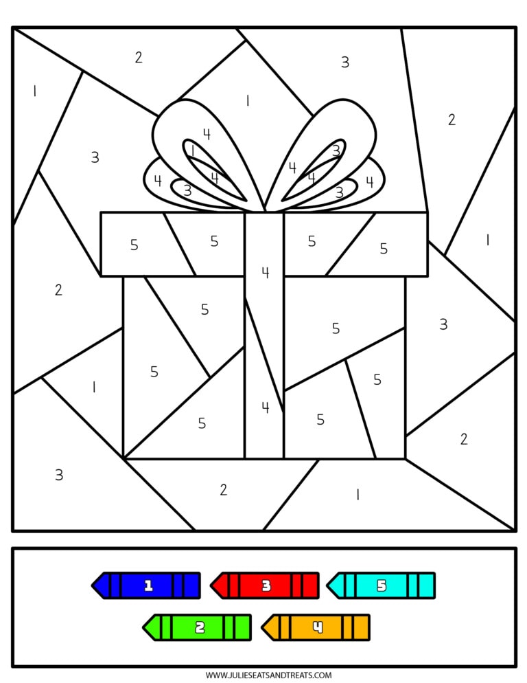 Christmas Nativity Color by Number - FREE! - Kids Activity Zone