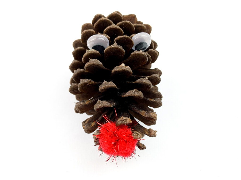 Rudolph Pinecone Craft - Easy Kids Craft Idea! - Kids Activity Zone