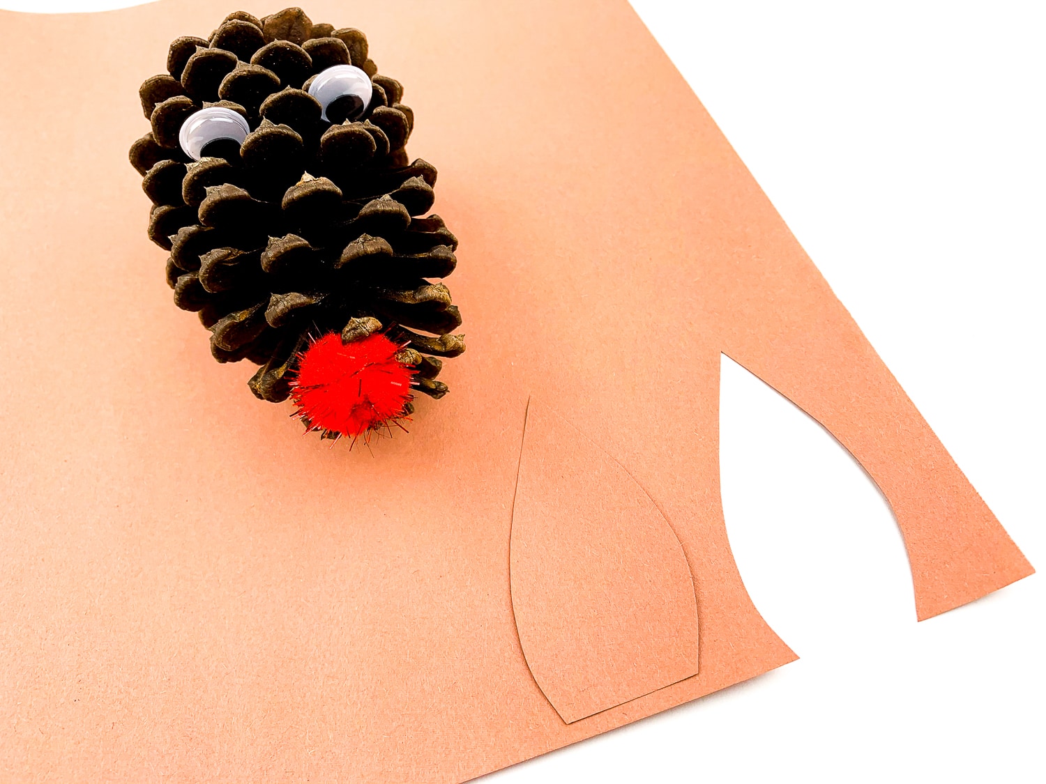 Rudolph Pinecone Craft - Easy Kids Craft Idea! - Kids Activity Zone