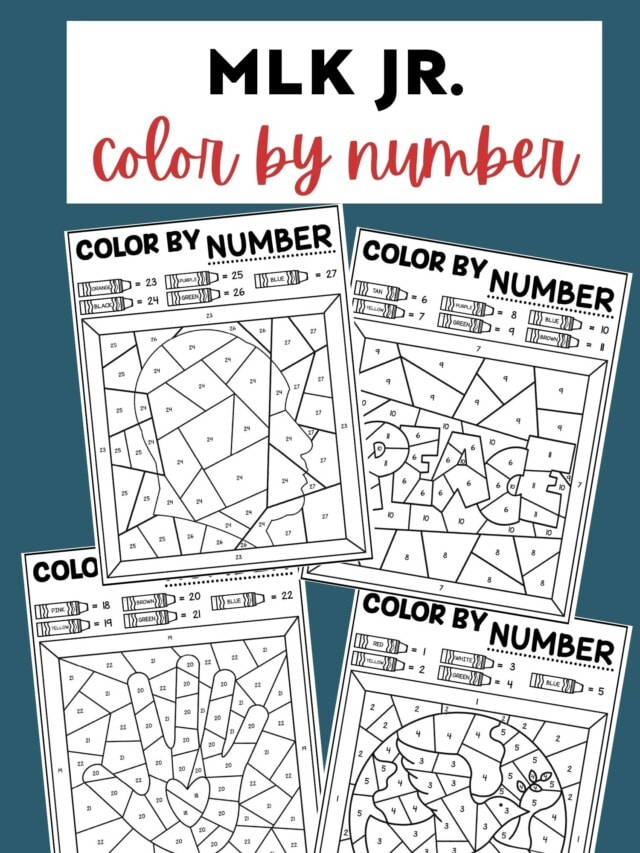 Martin Luther King Jr Color By Number - Kids Activity Zone