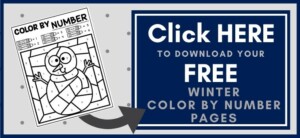Winter Color by Number Pages - {FREE} - Kids Activity Zone