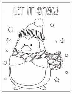 Winter Coloring Pages - Kids Activity Zone