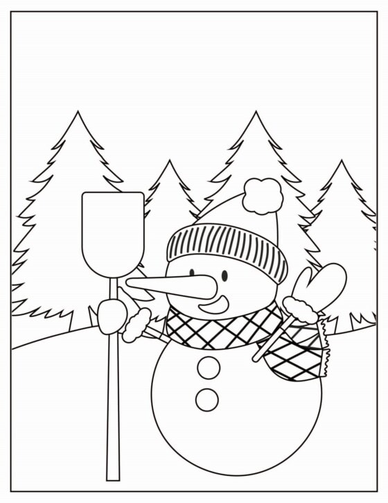 Winter Coloring Pages - Kids Activity Zone
