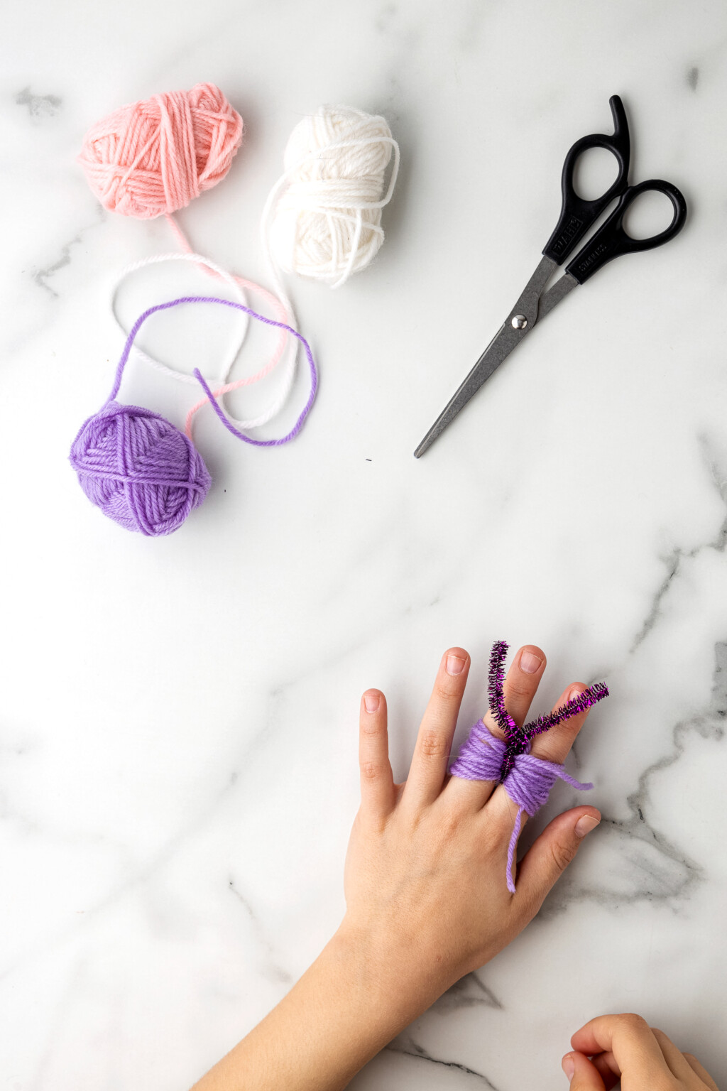 Yarn Butterflies Craft - Kids Activity Zone