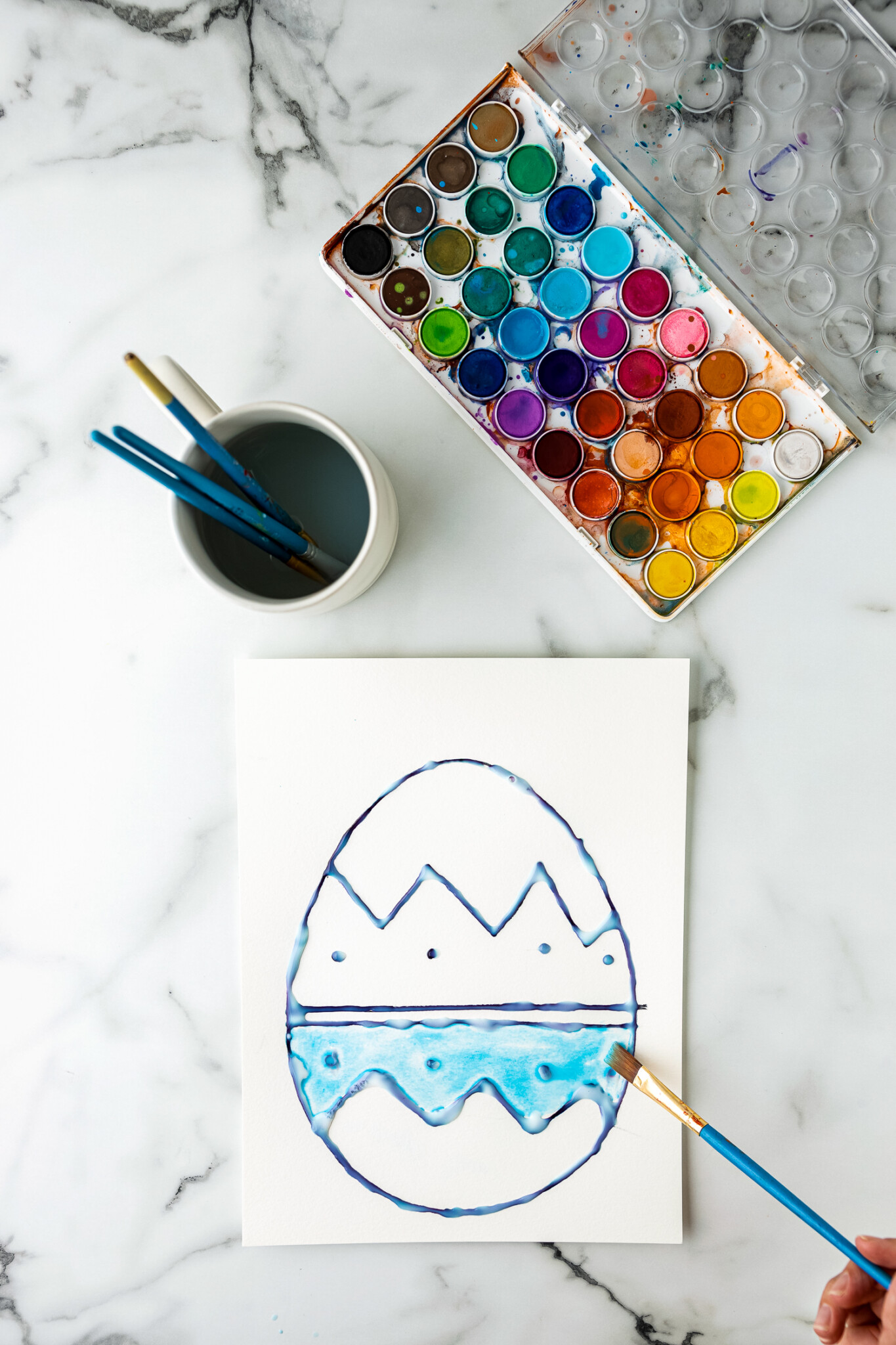 Easter Egg Watercolor Painting - Kids Activity Zone