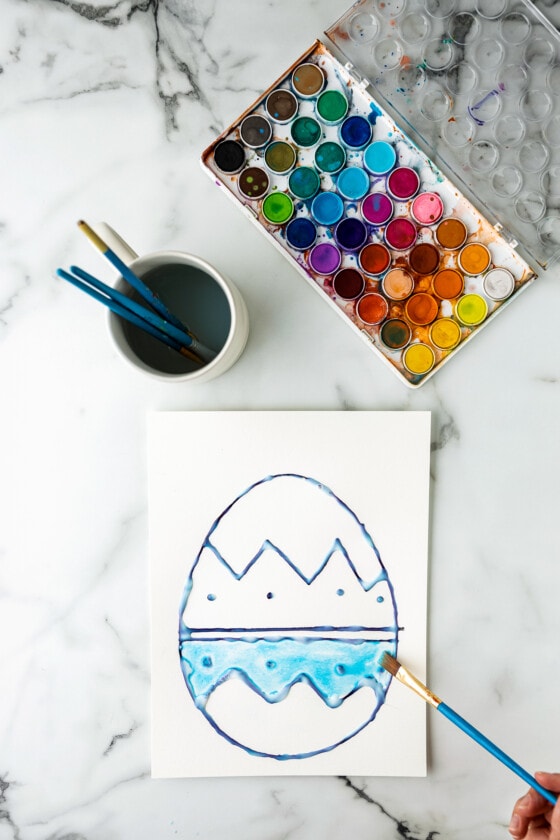 Easter Egg Watercolor Painting - Kids Activity Zone