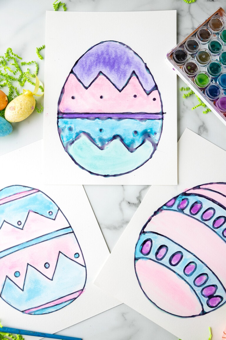 Easter Egg Watercolor Painting - Kids Activity Zone