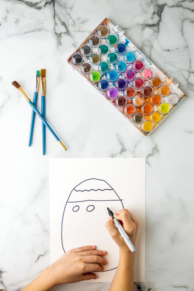 Easter Egg Watercolor Painting - Kids Activity Zone