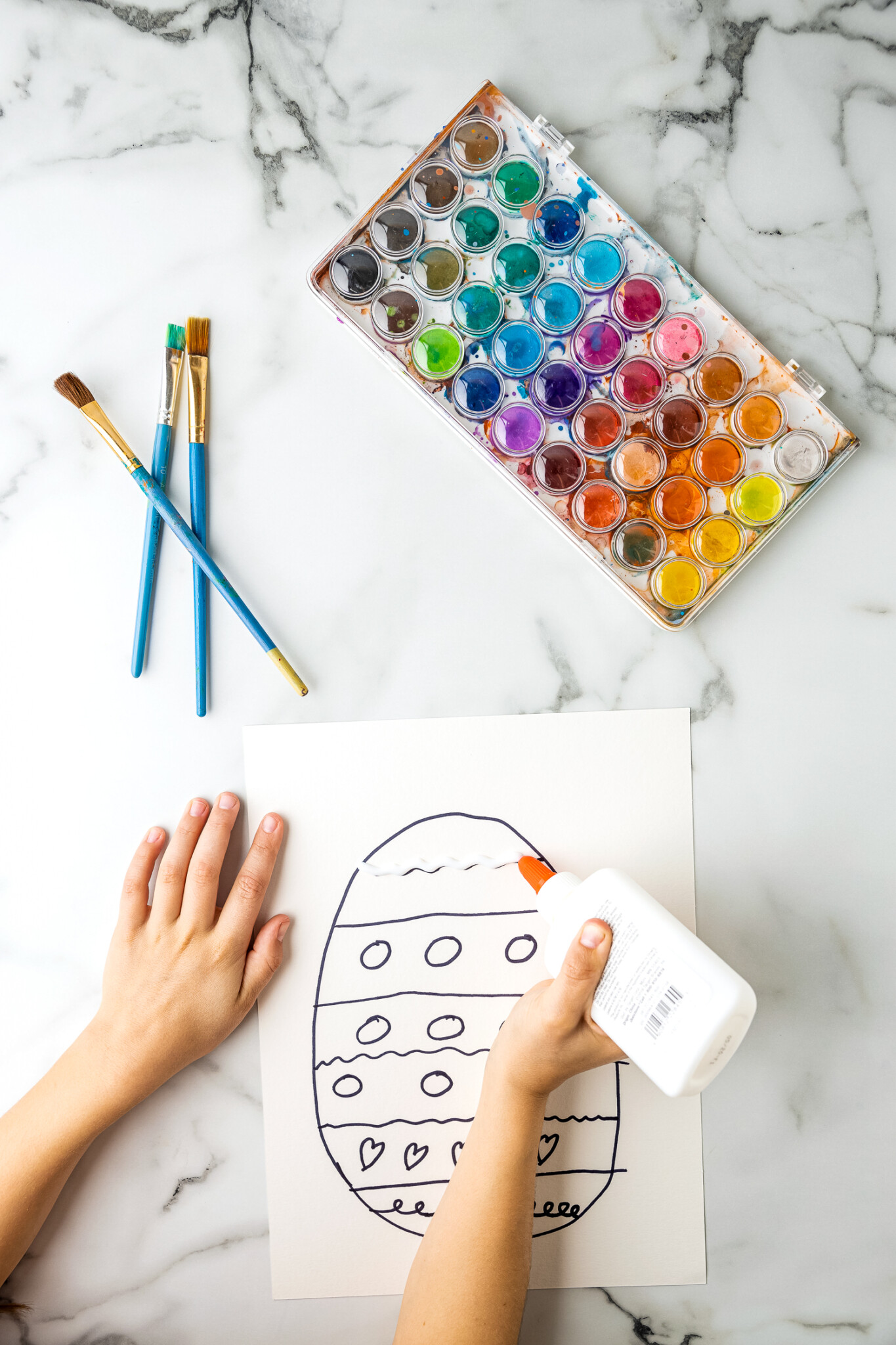Easter Egg Watercolor Painting - Kids Activity Zone