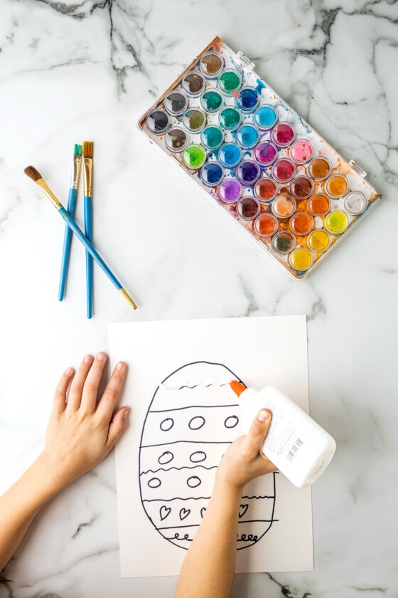Easter Egg Watercolor Painting - Kids Activity Zone