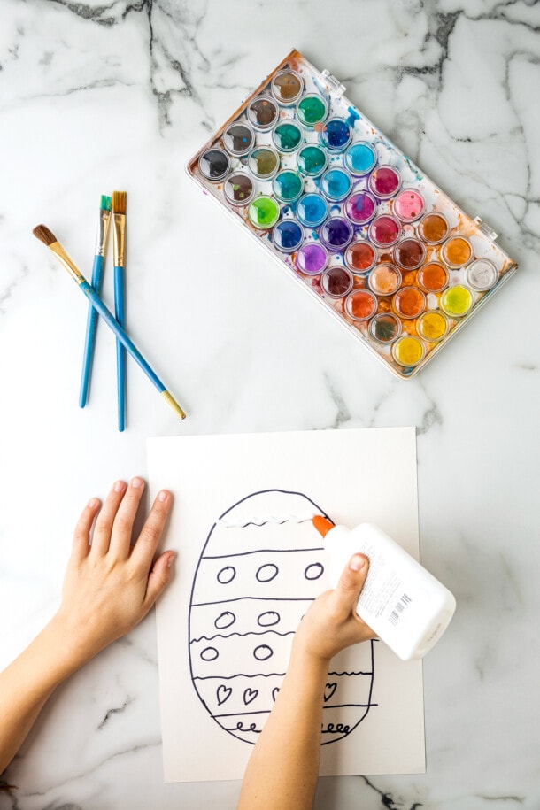 Easter Egg Watercolor Painting - Kids Activity Zone