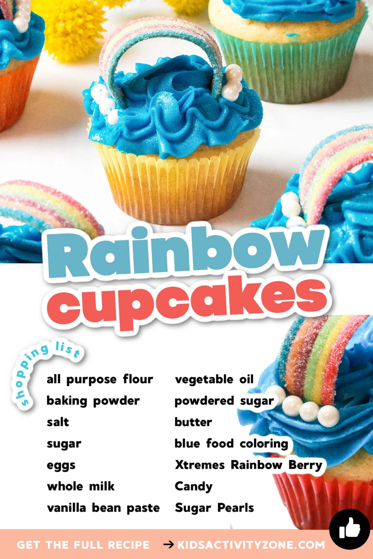 Rainbow Cupcakes - Kids Can Make Them! - Kids Activity Zone