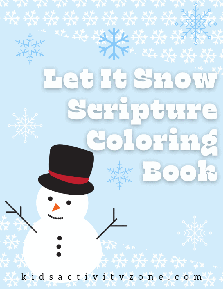 Winter Scripture Coloring Pages - Free Download! - Kids Activity Zone