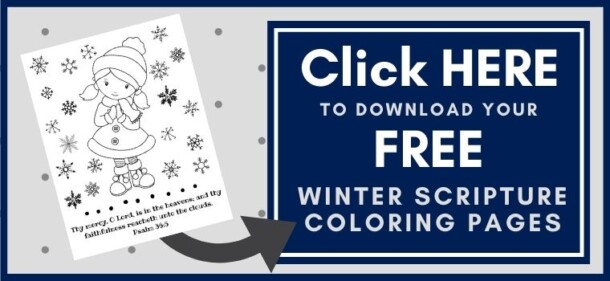 Winter Scripture Coloring Pages - Free Download! - Kids Activity Zone