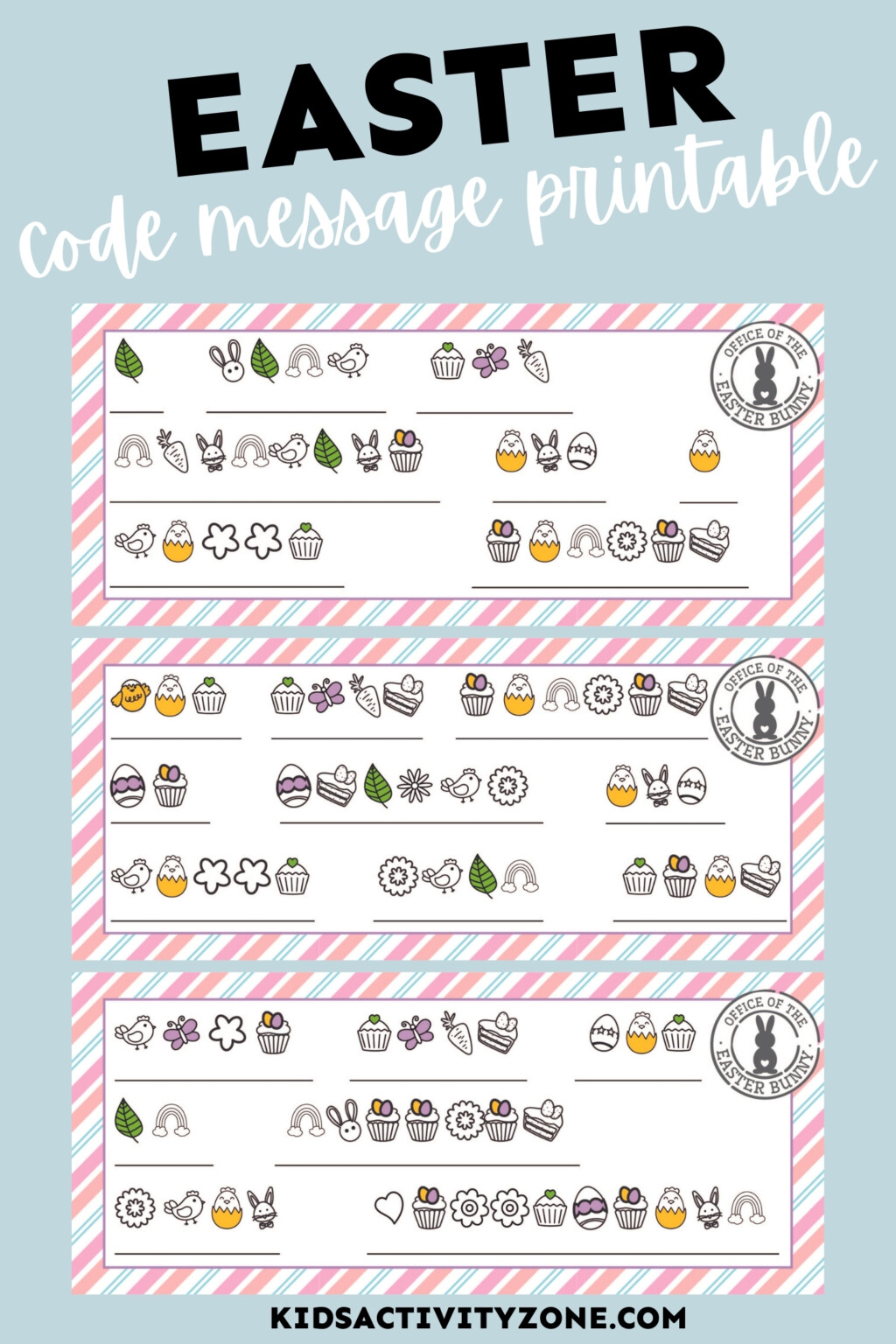 Easter Secret Messages - Free Download! - Kids Activity Zone