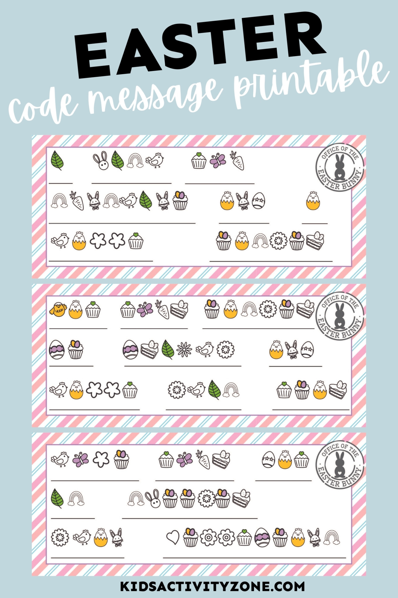 Easter Secret Messages - Free Download! - Kids Activity Zone