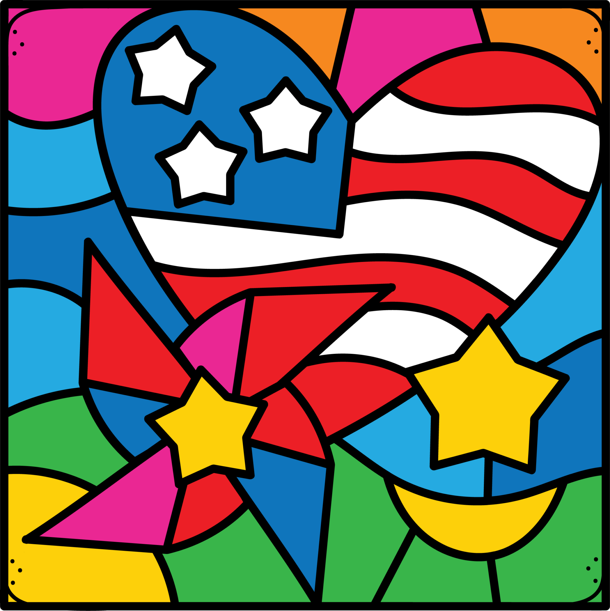 Memorial Day Color By Number - Kids Activity Zone