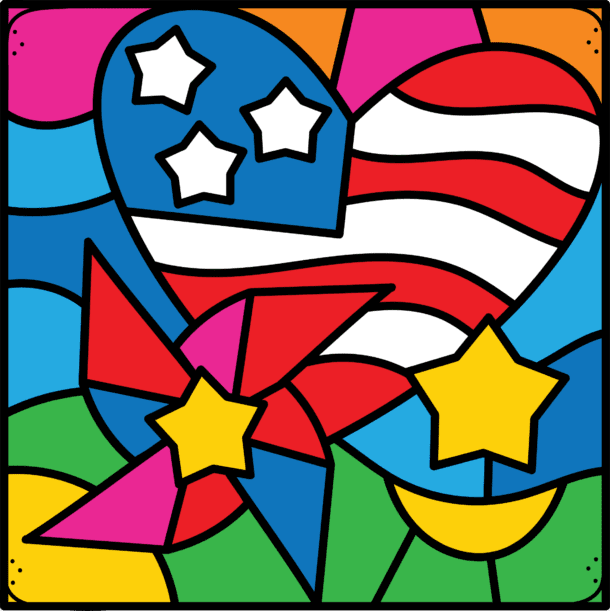 Memorial Day Color By Number - Kids Activity Zone