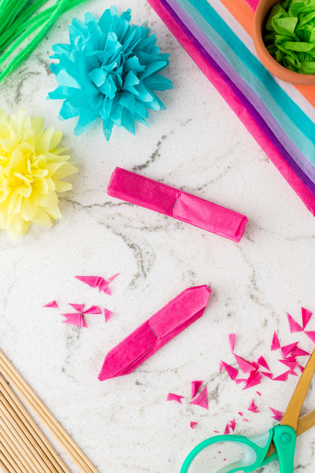Easy to Make Tissue Paper Flowers! - Kids Activity Zone