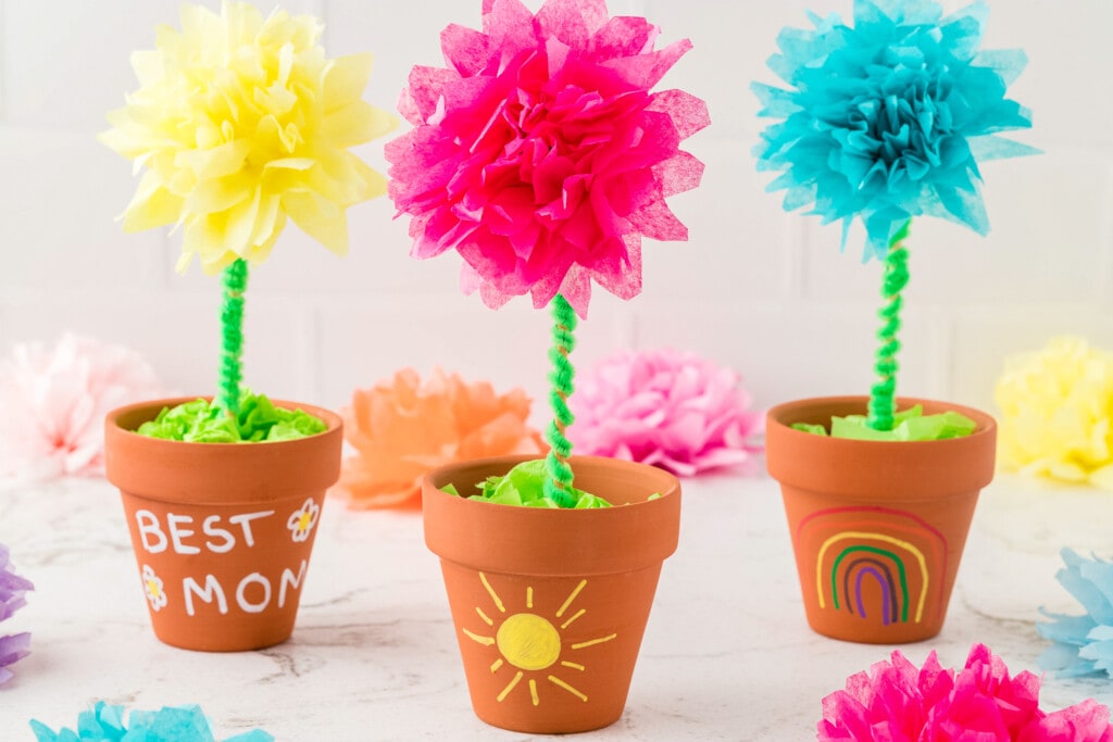 Easy to Make Tissue Paper Flowers! - Kids Activity Zone