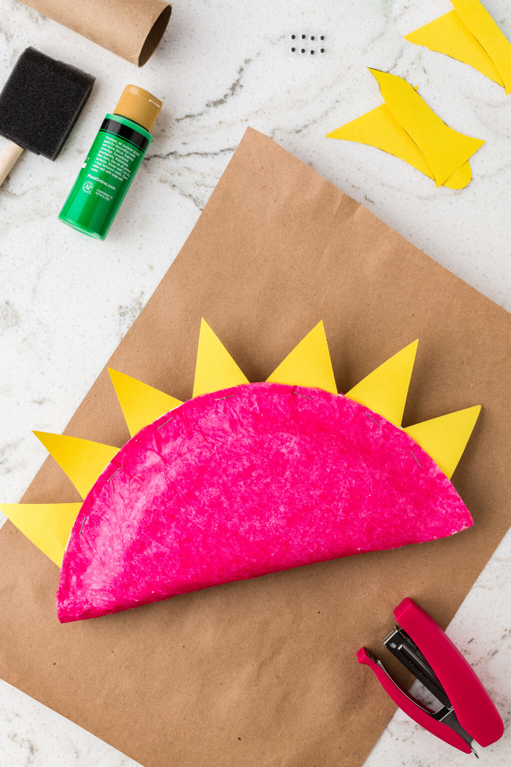 Paper Plate Dinosaur Craft - Kids Activity Zone