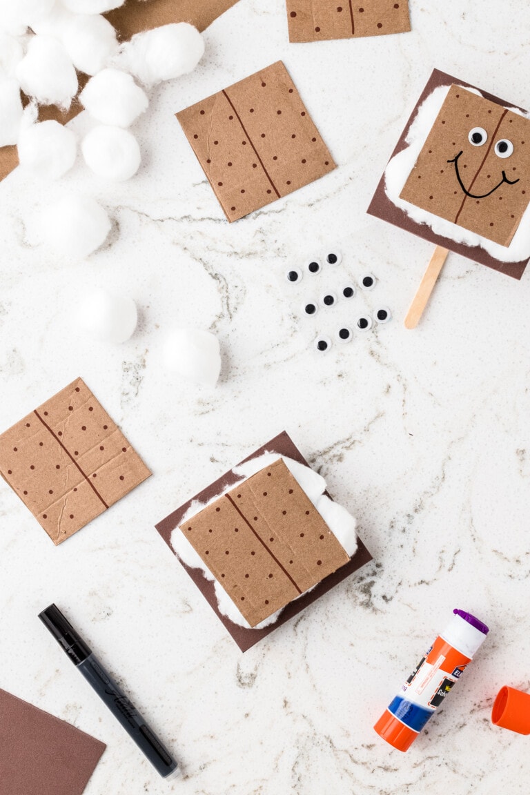 S'more Craft - Summer Craft Idea! - Kids Activity Zone