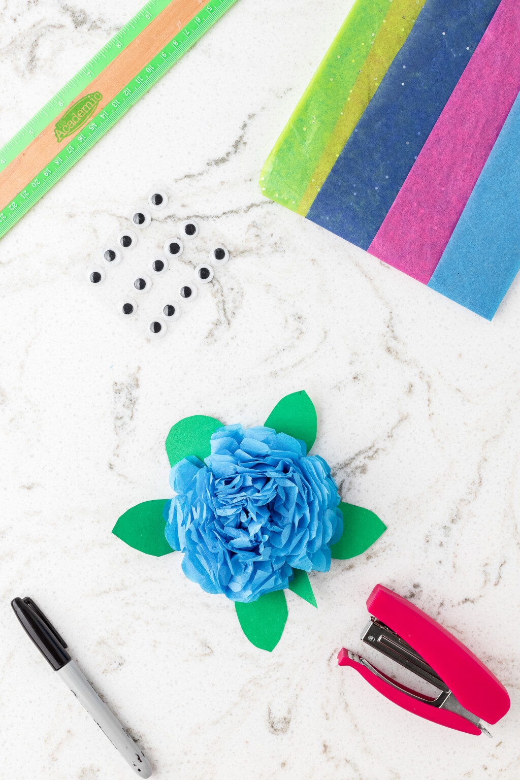 Tissue Paper Turtle Craft - Kids Activity Zone