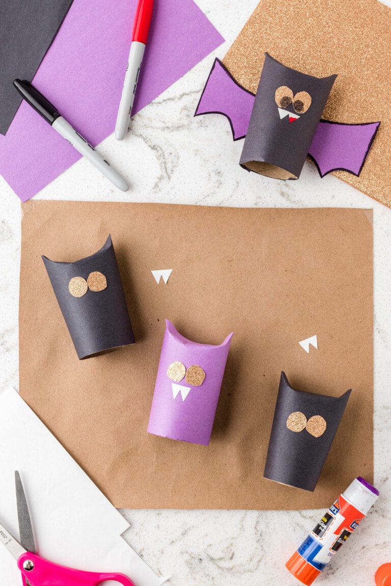 Paper Towel Roll Bat Craft - Kids Activity Zone