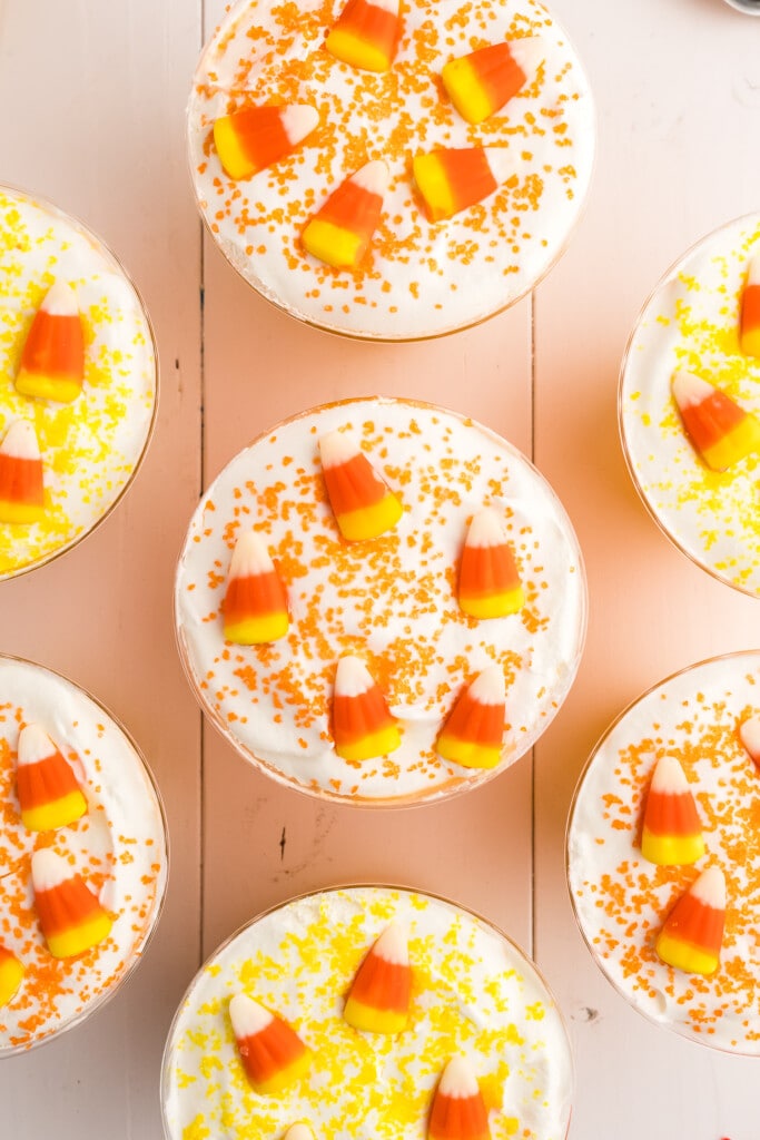 Candy Corn Pudding Cups - Kids Activity Zone